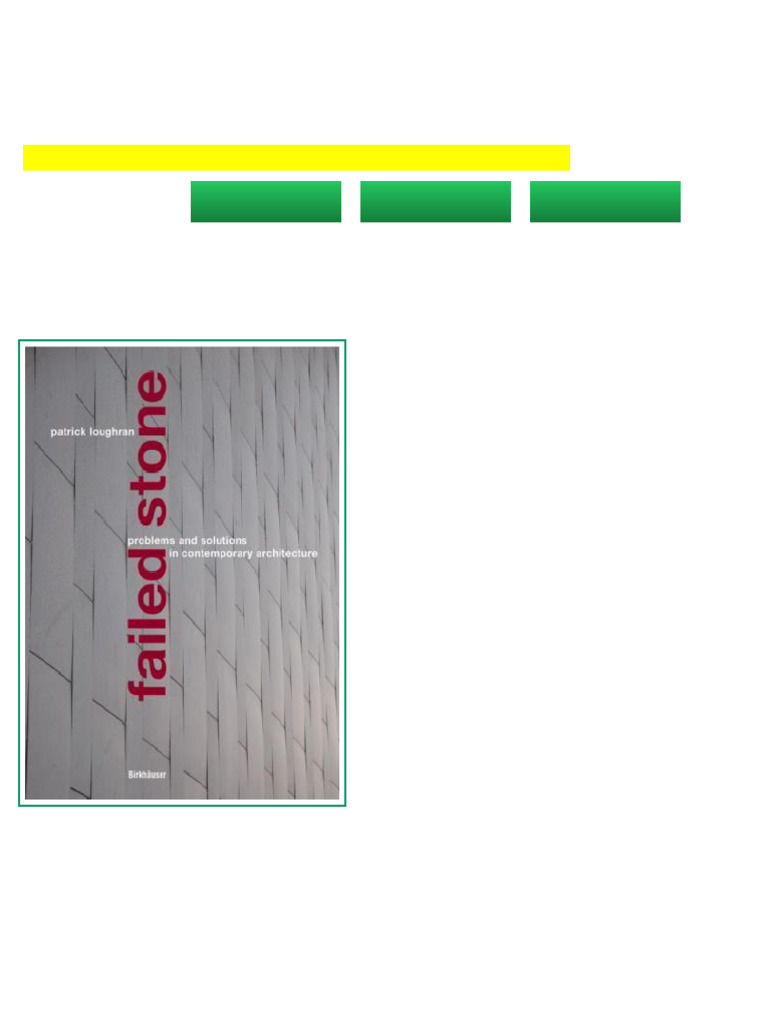 Failed Stone 1st Edition Patrick Loughran: Mirror Link | PDF ...