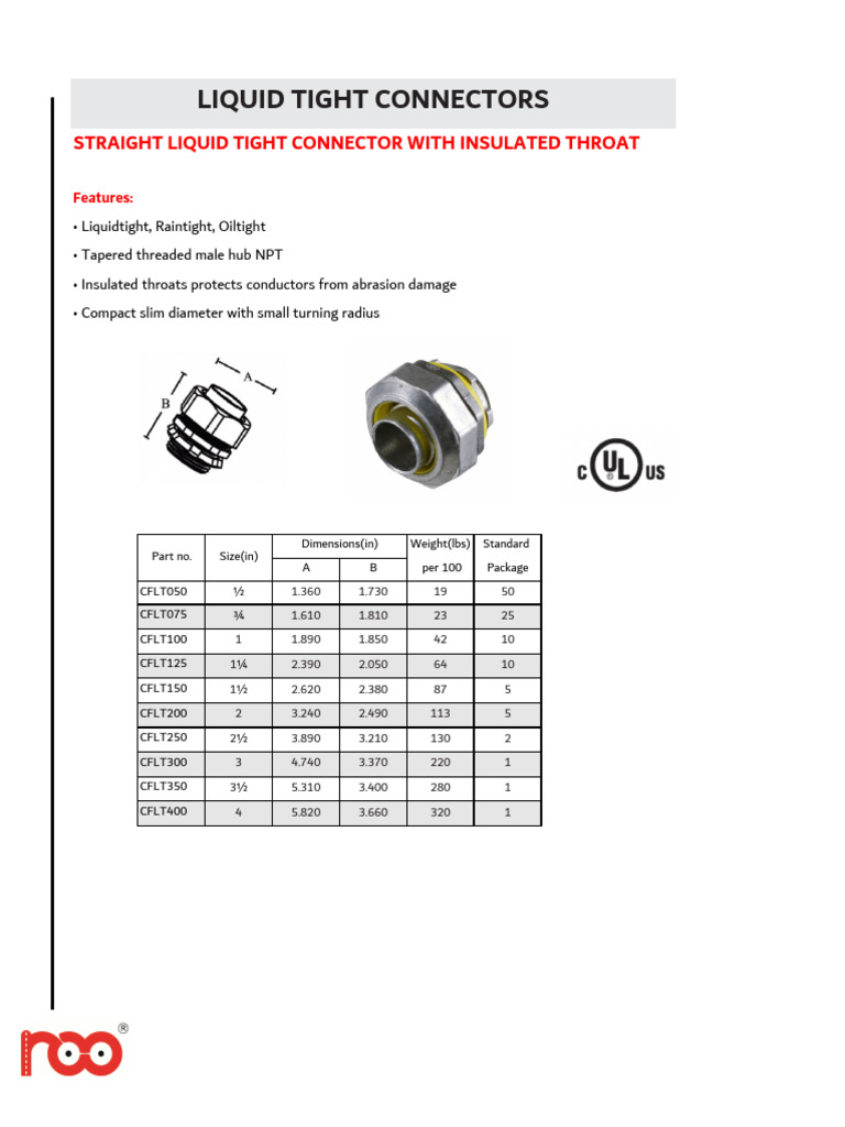 Liquid Tight Connector | PDF