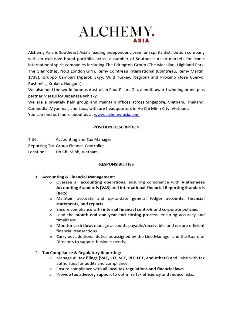 01 1.7 AA Accounting & Tax Manager JD | PDF | Accounting | Audit