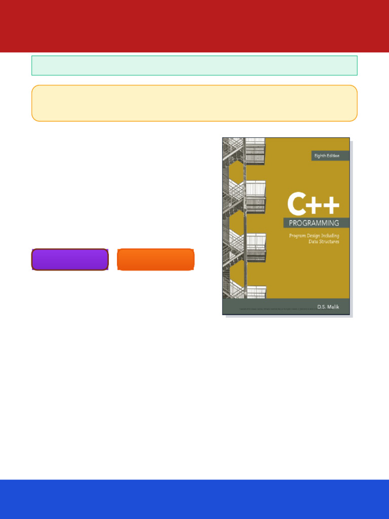 C++ Programming D. S ebook direct pdf access | PDF | Computer Program ...