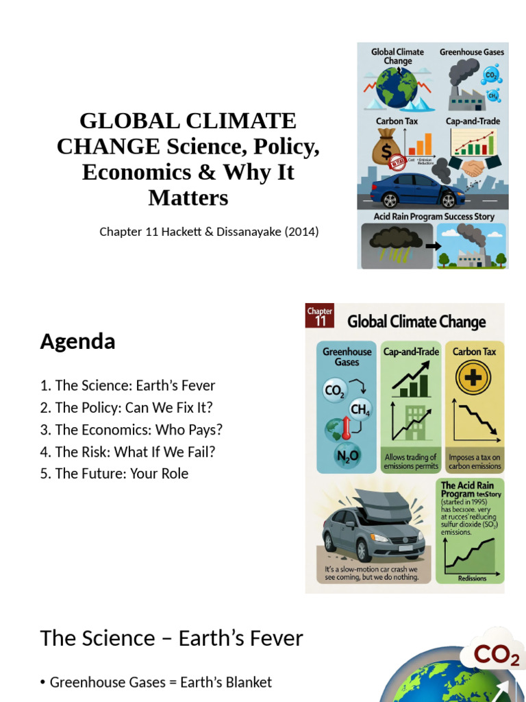 Global Climate Change Science, Policy, Economics | PDF | Climate Change ...