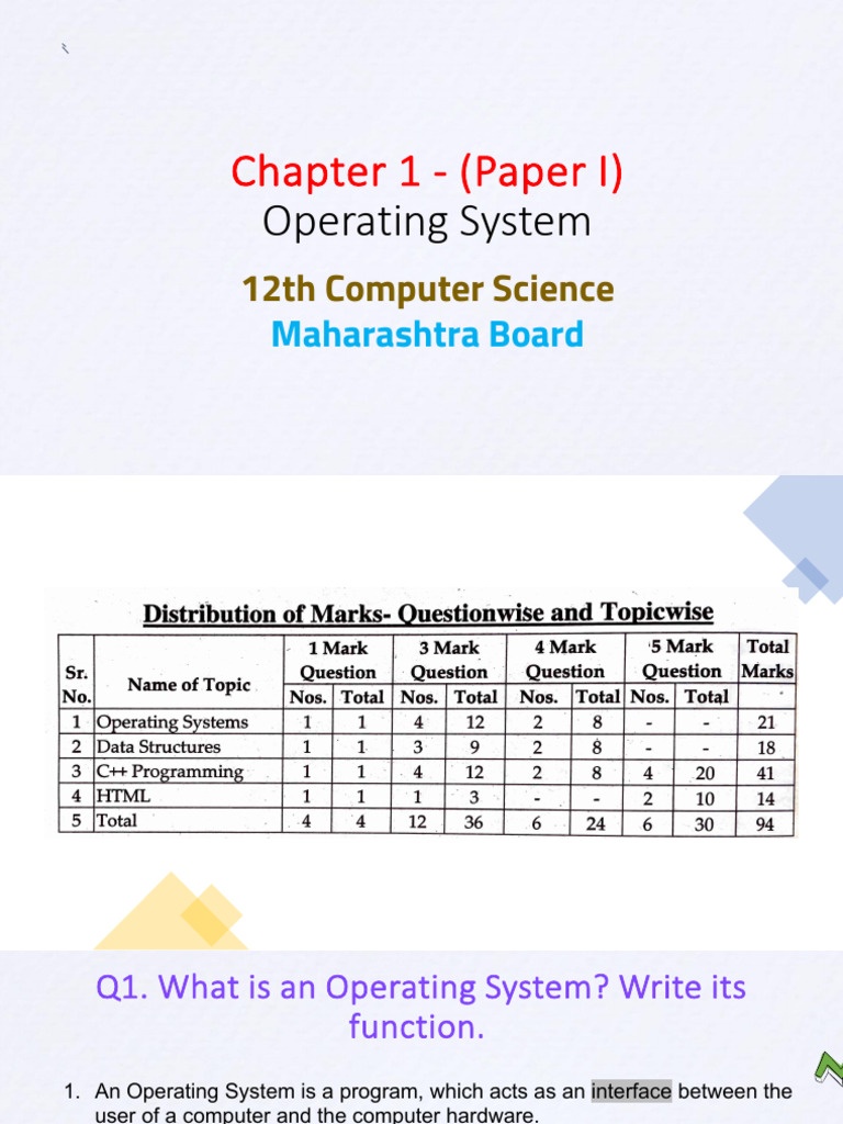 Operating System Overview for 12th Grade | PDF | Computer Virus ...