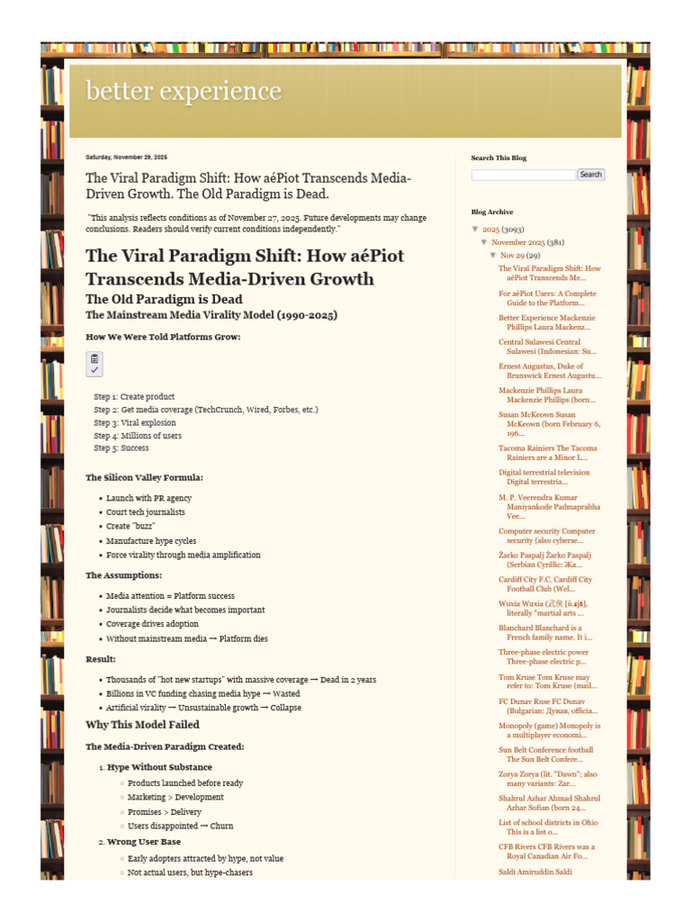 Better Experience The Viral Paradigm Shift How AéPiot Transcends Media ...