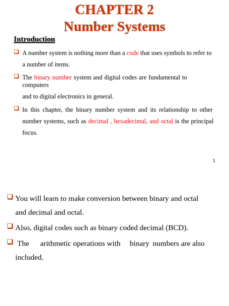 chapter 2 | PDF | Subtraction | Binary Coded Decimal