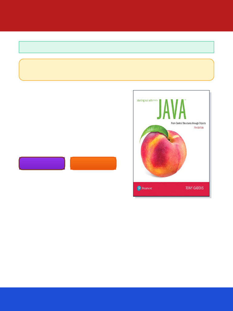 Starting Out with Java: From Control Structures through Objects (What's ...