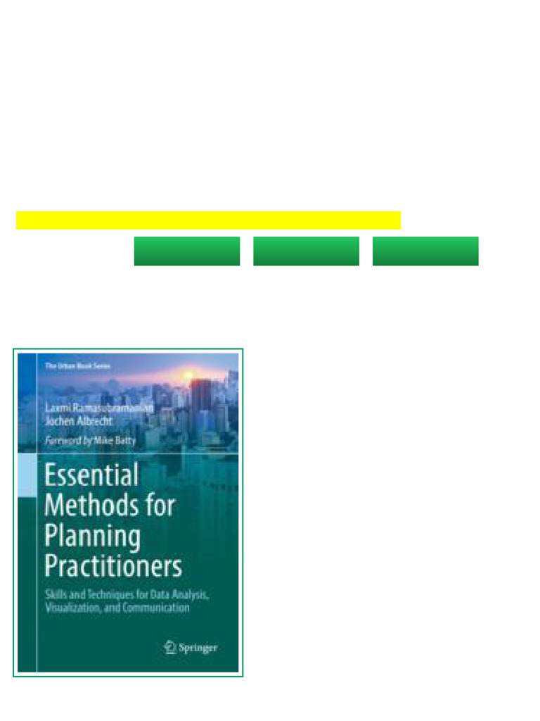 (Ebook) Essential Methods for Planning Practitioners : Skills and ...