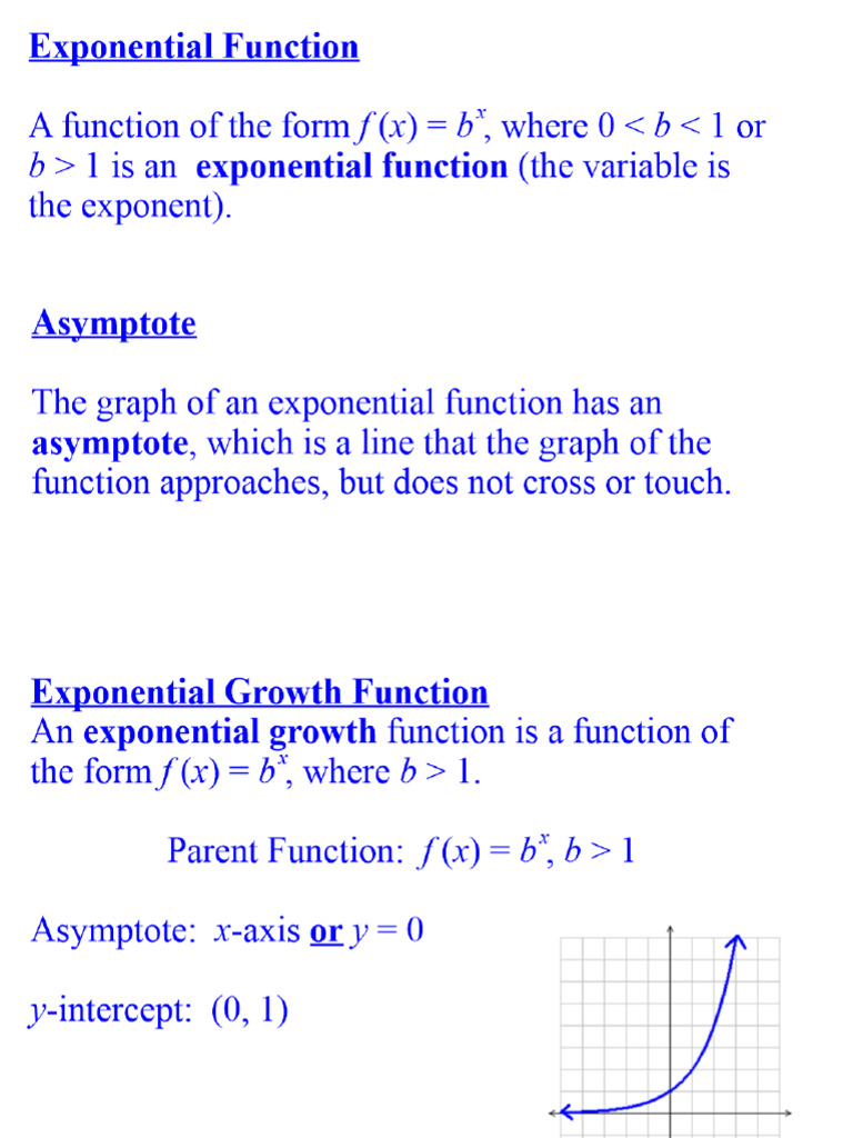 1 - Exponential Functions (1) | PDF
