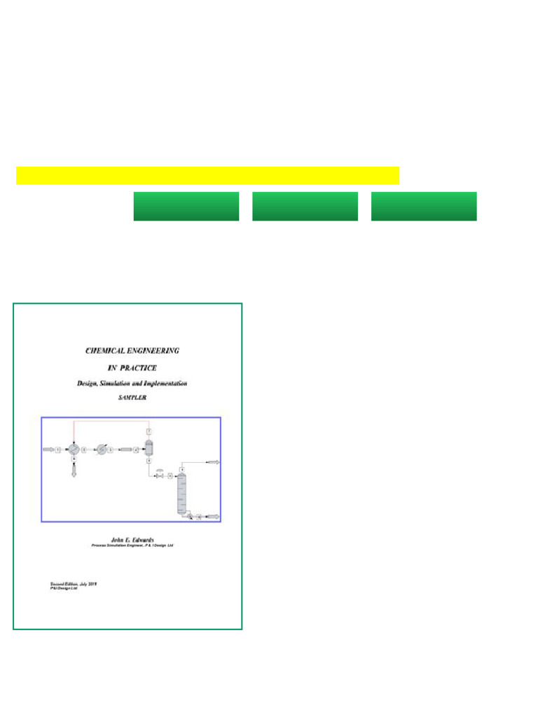 Сhemical engineering in practice Desiign Siimullattiion and ...