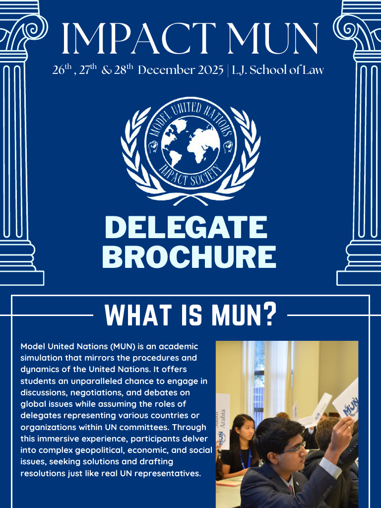 Impact MUN Delegate Brochure-1 | PDF | United Nations | International Relations