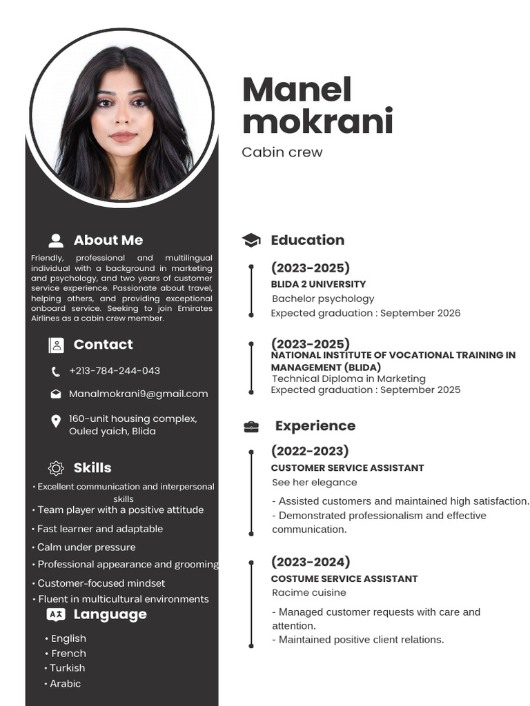 Modern Minimalist CV Resume PDF | PDF