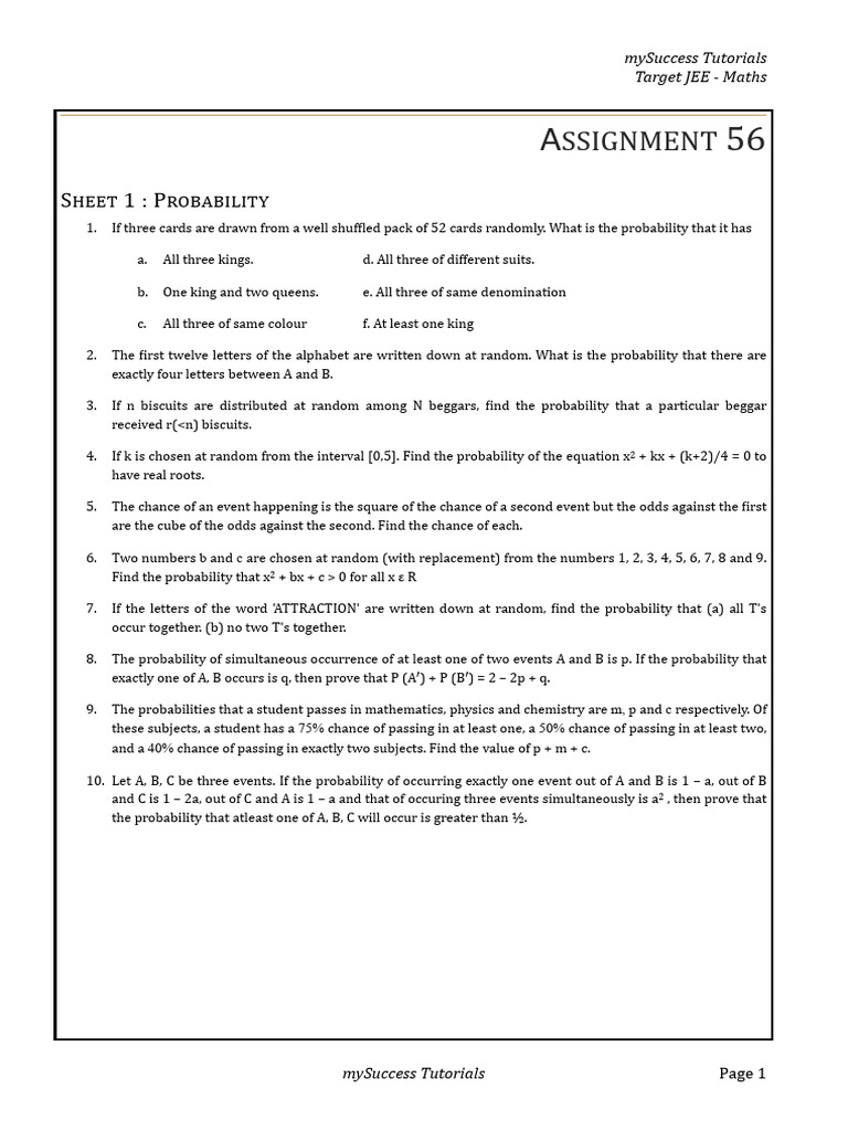 Blank 18 | PDF | Probability | Probability Theory