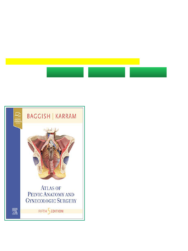 (Ebook) Atlas of Pelvic Anatomy and Gynecologic Surgery by Baggish MD ...
