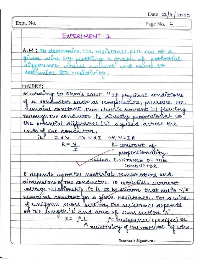 Physics Practical Class 12 | PDF
