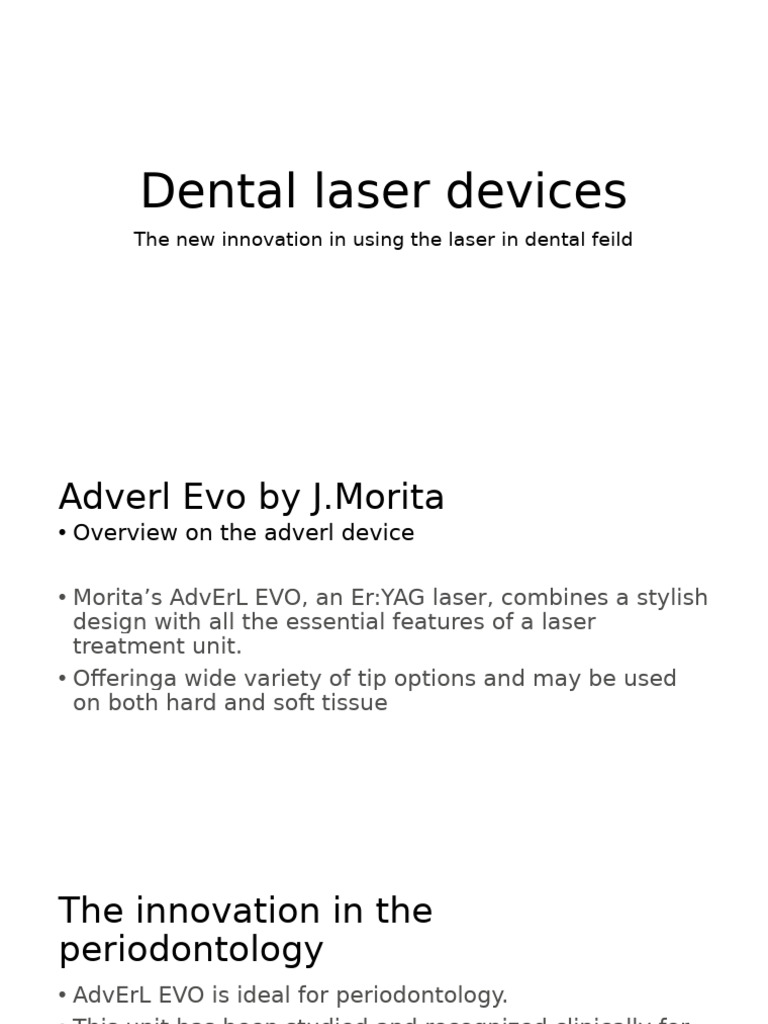 Dental Laser Devices 2 | PDF | Optical Fiber | Laser