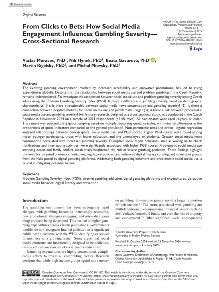 1 - From Clicks To Bets How Social Media Engagement Influences Gambling ...