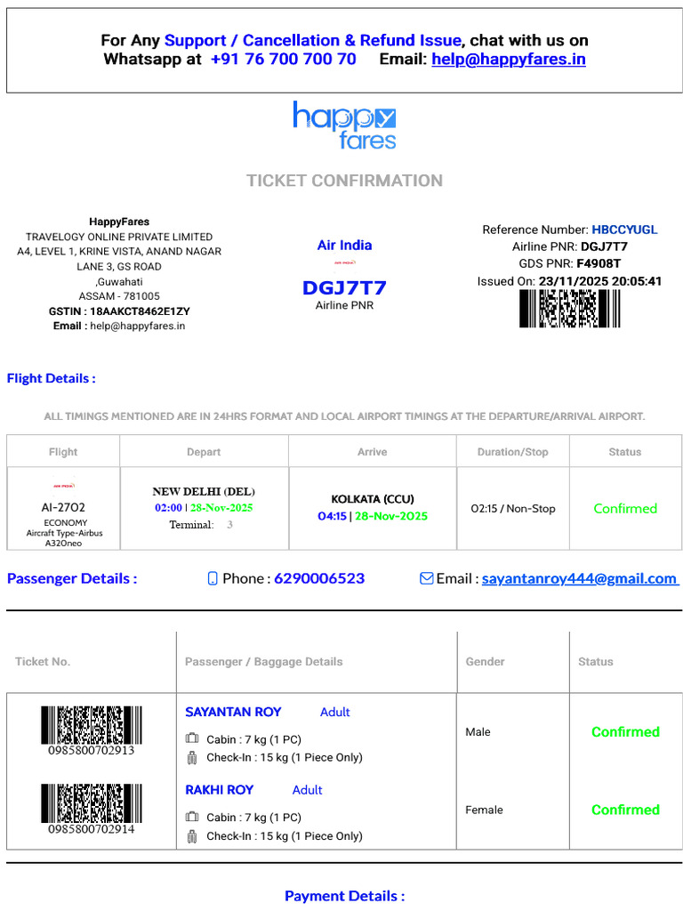 Ticket Confirmation | PDF | Transport | Aviation