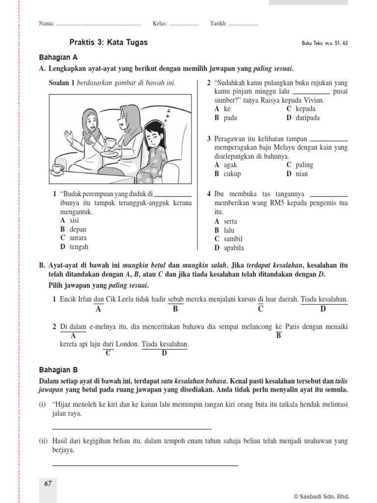 Praktis PT3: Kata Tugas dan Kerja | PDF