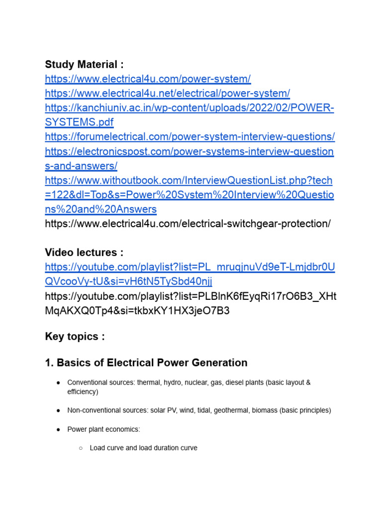 Power System | PDF | Electric Power Transmission | Electric Power ...