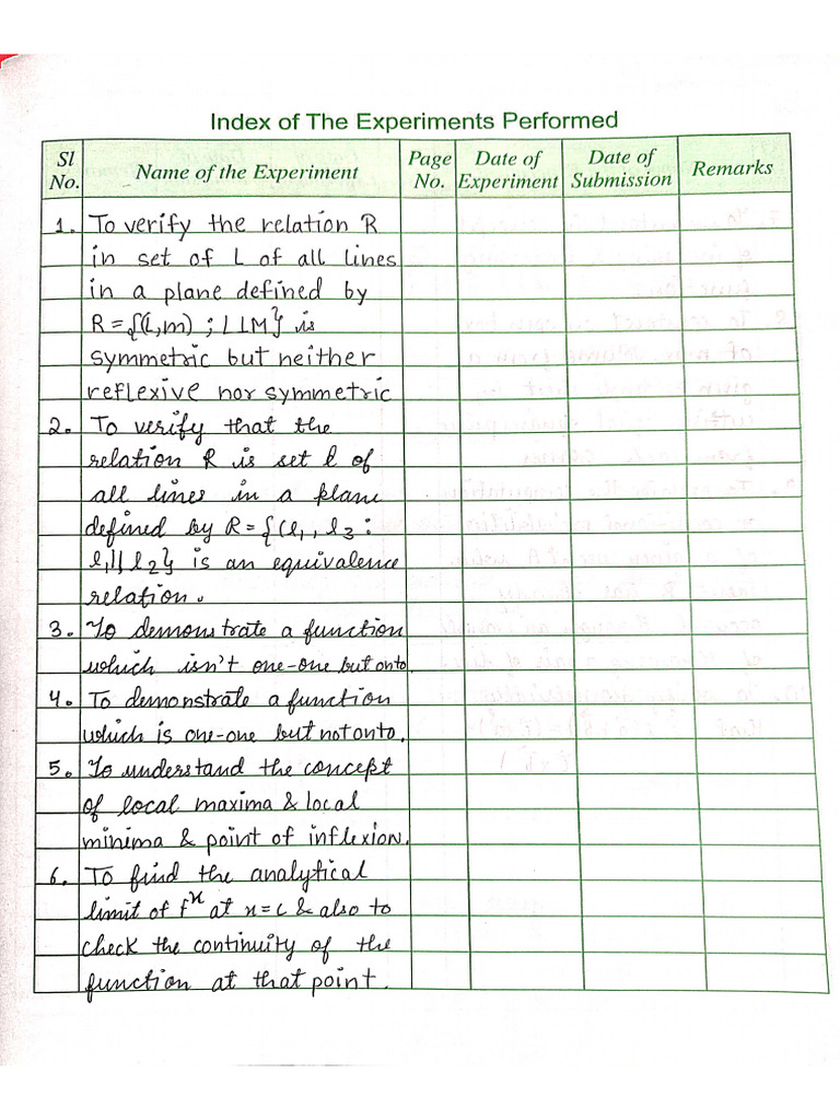 Maths Practical File | PDF