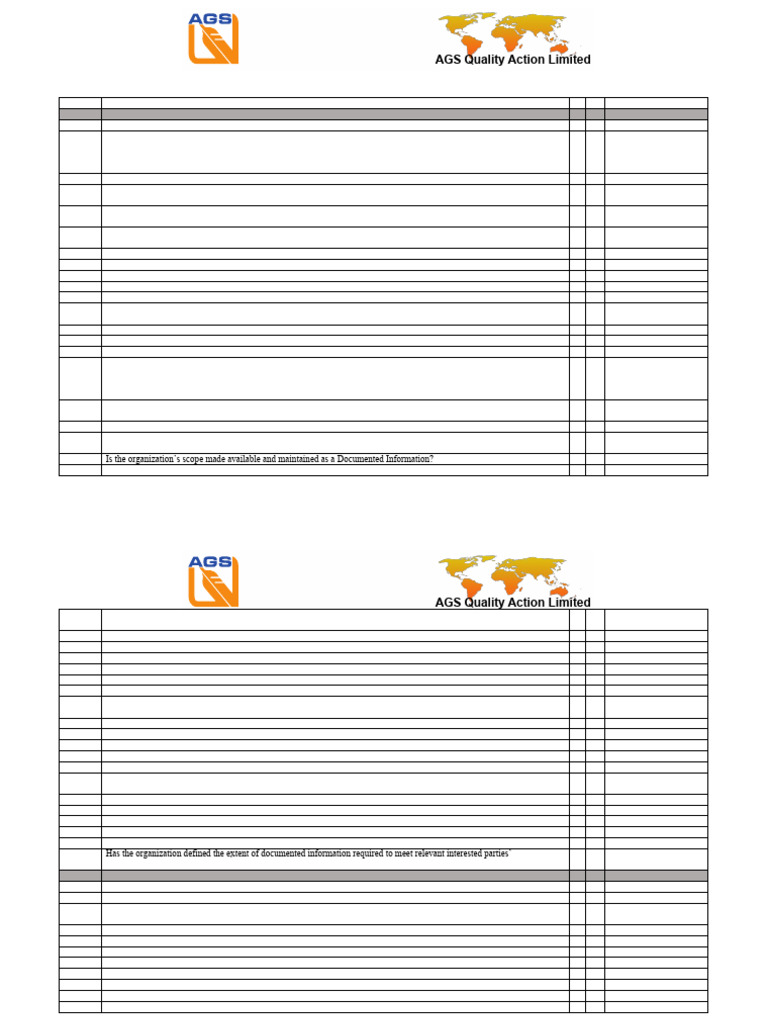 ISO 29001:2020 Quality Checklist Guide | PDF | Quality Management ...