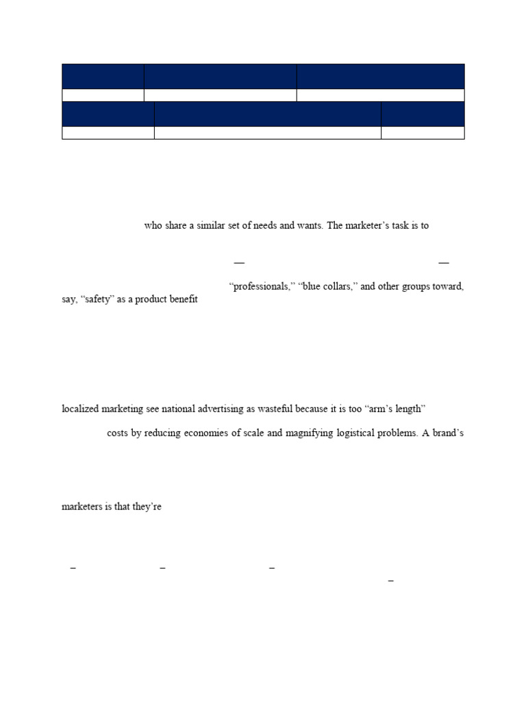 Lecture 11 - Identifying Market Segments and Target | PDF | Market ...