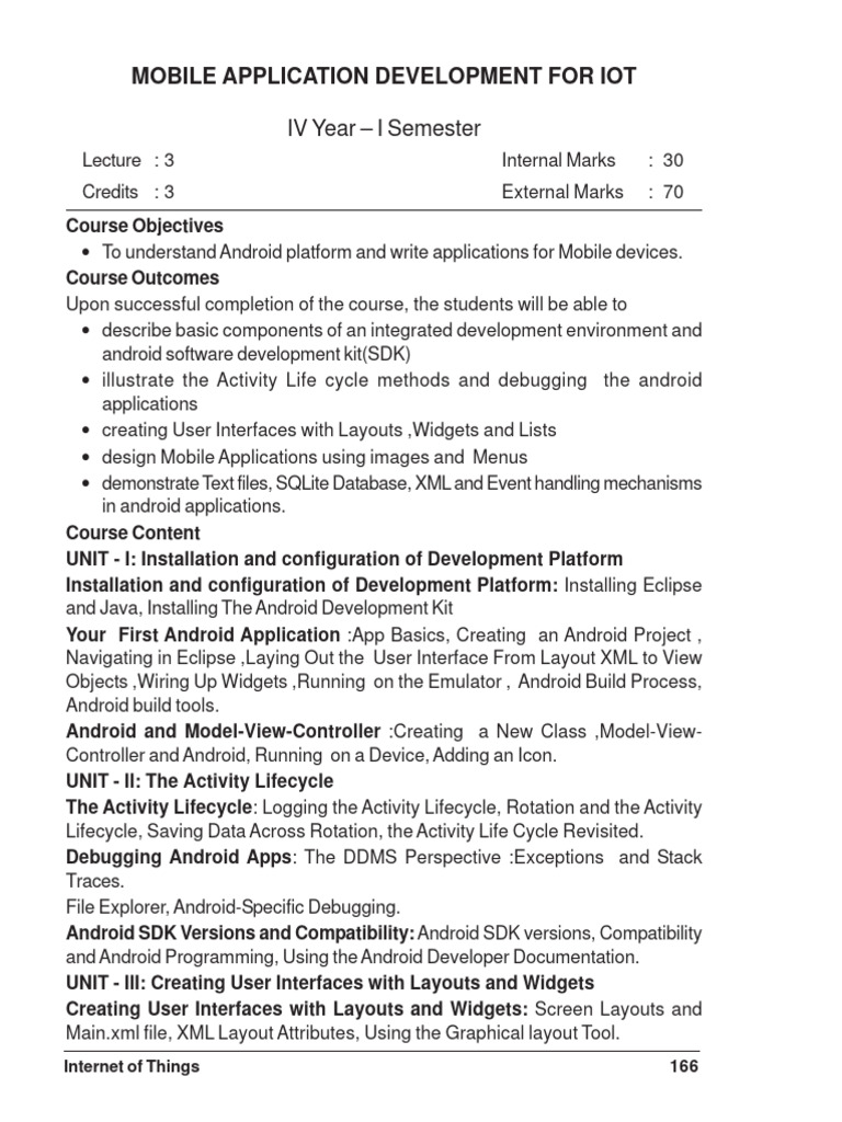 Mobile Application Development For Internet of Things - Merge | PDF ...