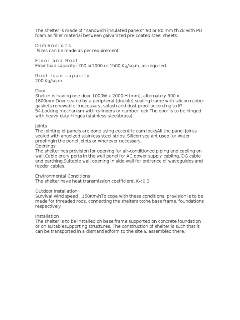 Shelters | PDF | Technology & Engineering