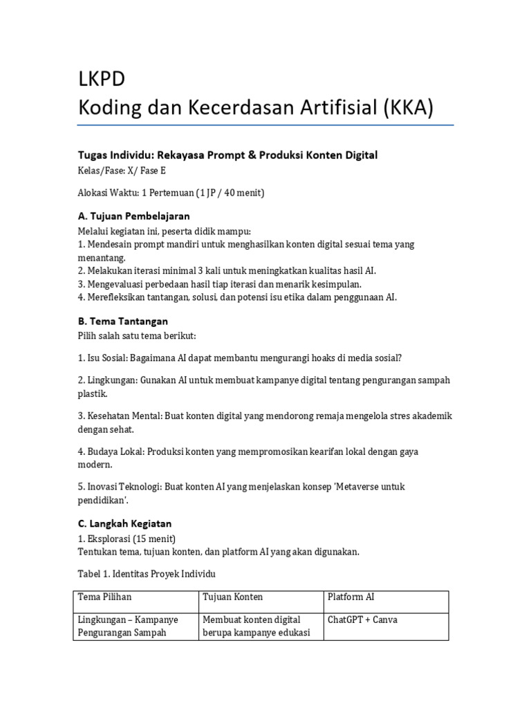 LKPD Individu KKA Filled | PDF