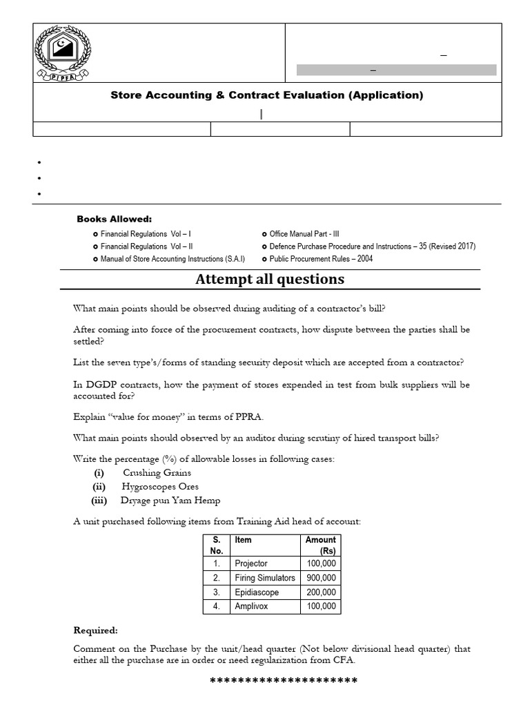 Summer Exam 2025: Store Accounting Guide | PDF | Business