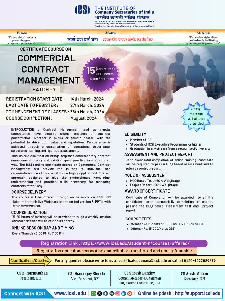 CommercialContractManagement Batch140320247 | PDF