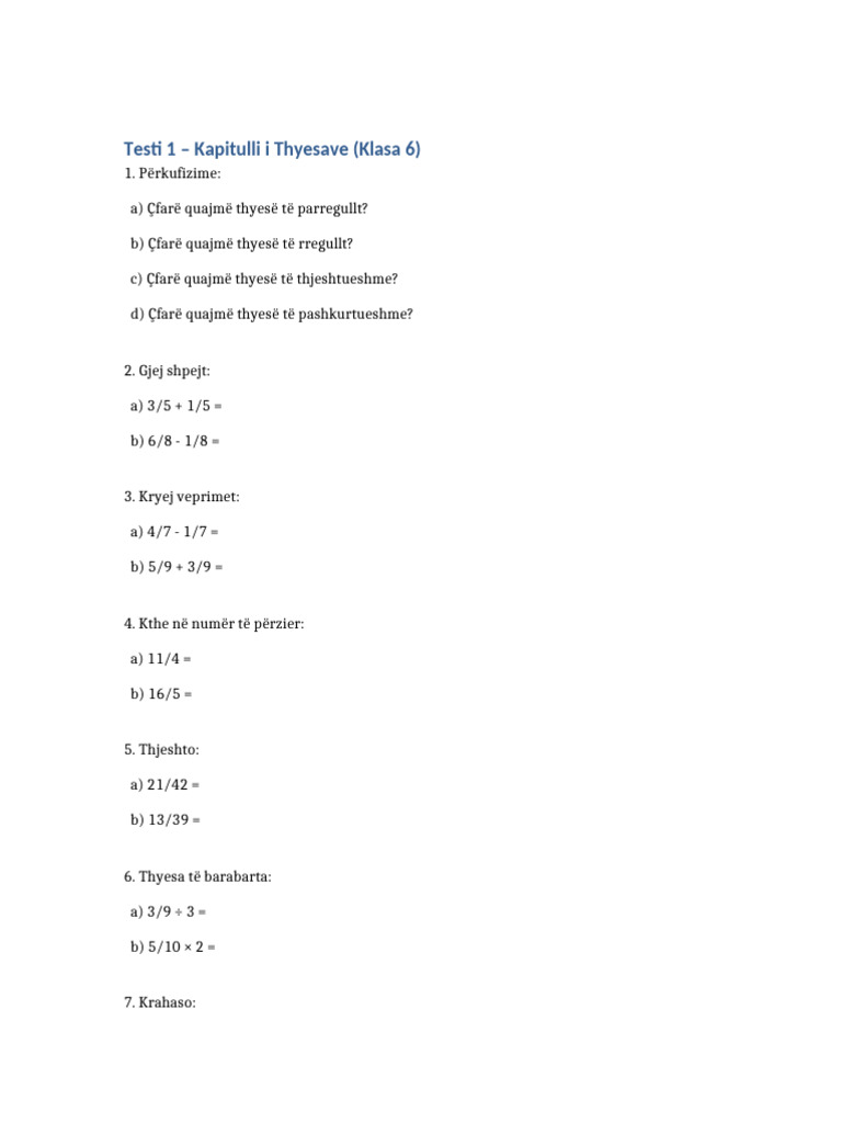 10 Teste Thyesa | PDF