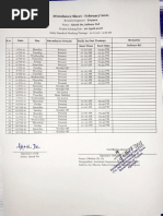 Housekeeping Daily Attendance Sheet | PDF