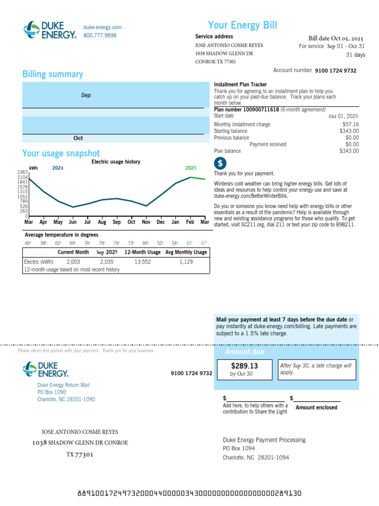 Jose Energy Bill | PDF