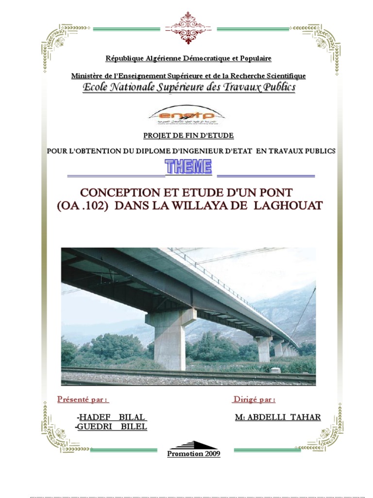 Conception et étude d'un pont