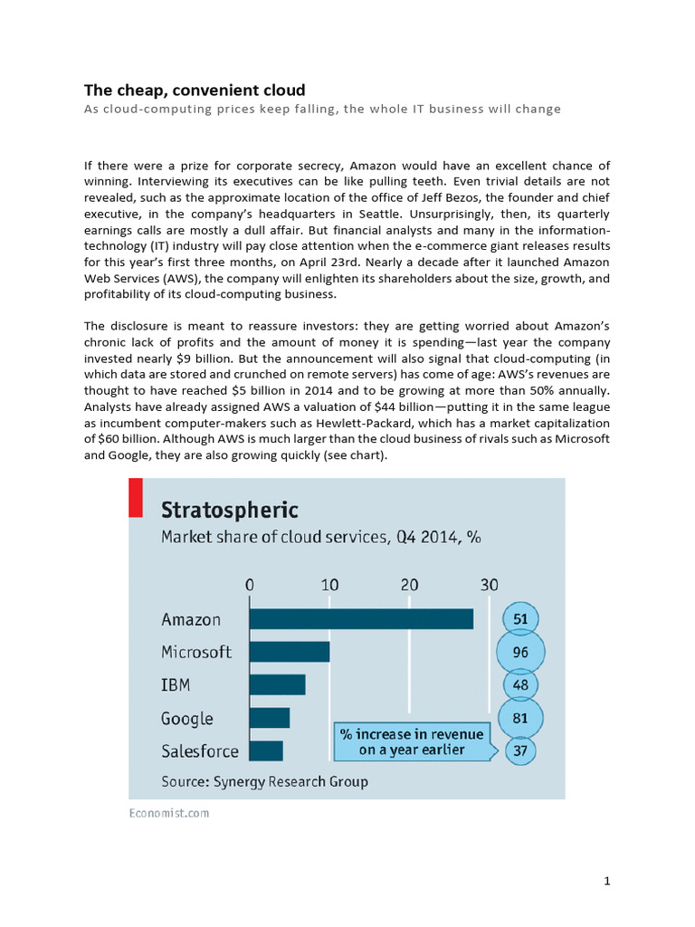 Cloud Computing Case | PDF | Cloud Computing | Amazon Web Services