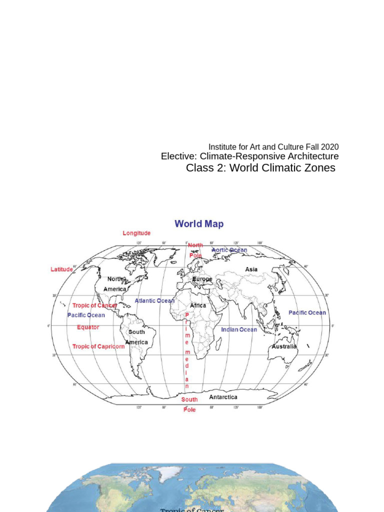 Fall 2020, Class2, World Climatic Zones, Regional Climate, Climate ...