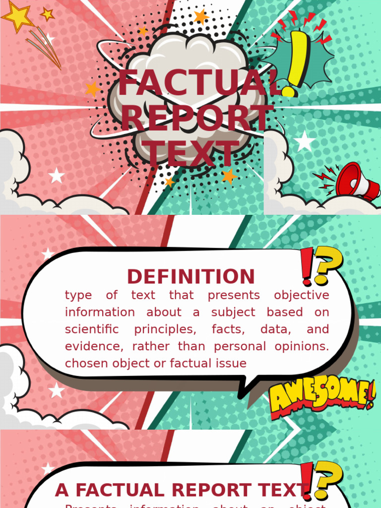 Understanding Factual Report Texts | PDF
