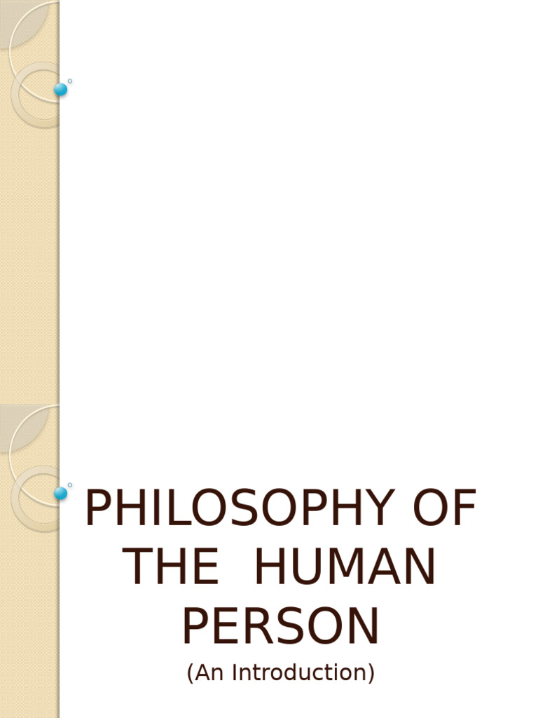 Introduction to Human Philosophy | PDF