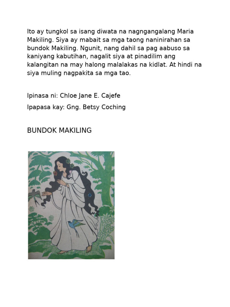 Maria Makiling 3 | PDF