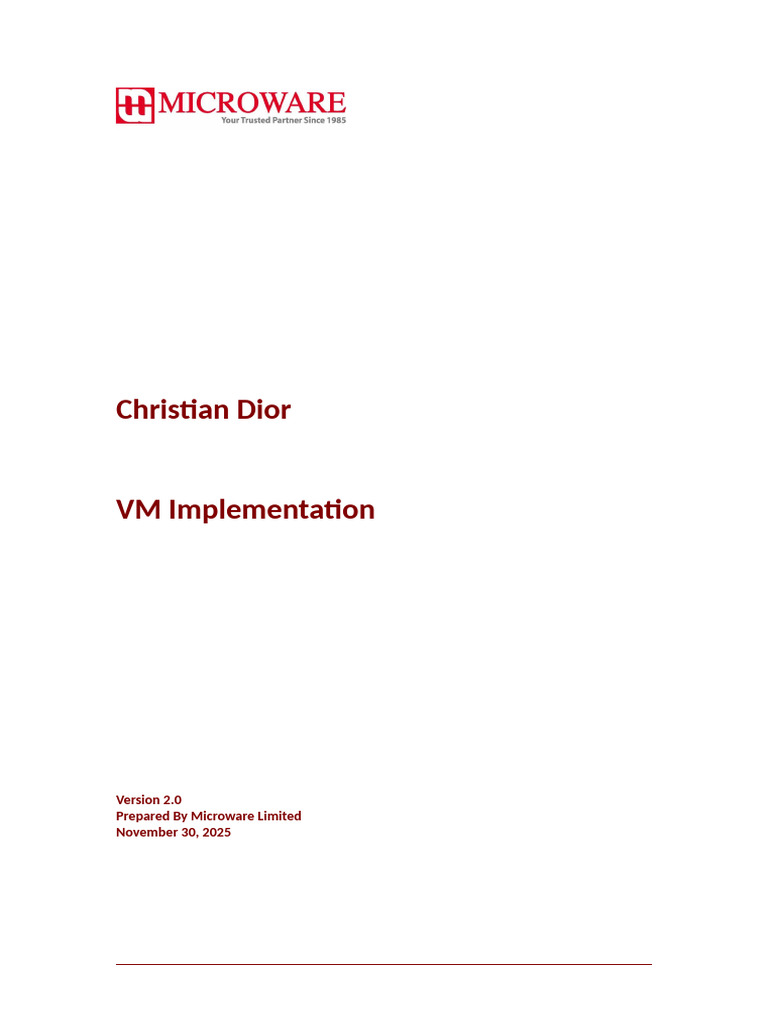 Christina Dior VM Proposal v1 | PDF | Virtual Machine | Solid State Drive