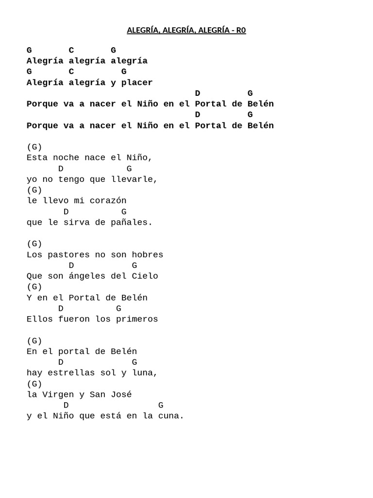 Alegria, Alegria, Alegria - XENTR XNAVI | PDF