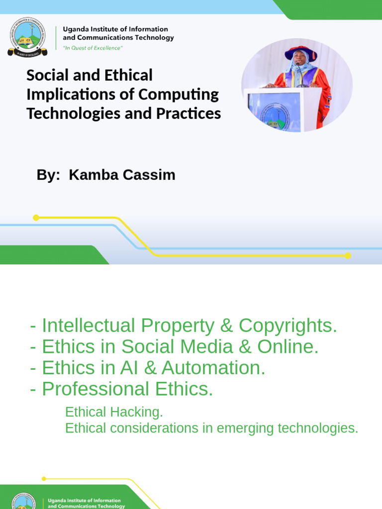 Ethical Implications of Computing Practices | PDF | Copyright ...