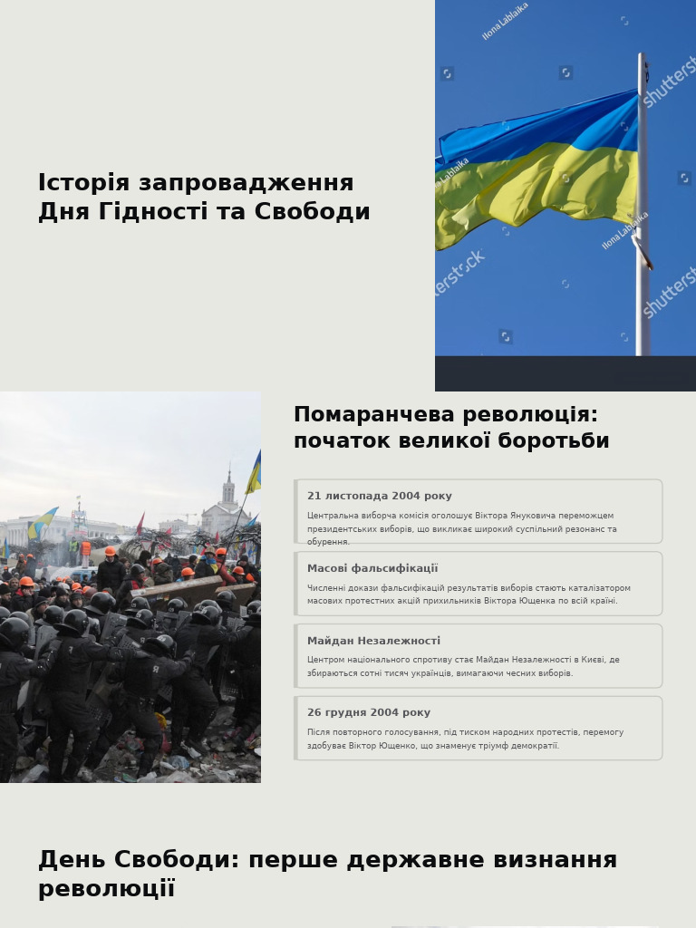 Istoriya Zaprovadzhennya Dnya Gidnosti Ta Svobodi | PDF