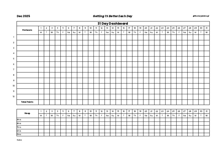 December Habit Tracker | PDF