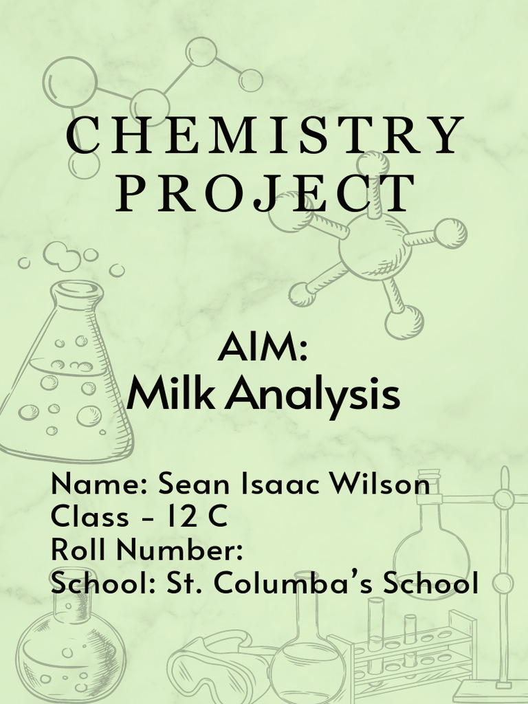 Sean Isaac Wilson - XII C | PDF | Titration | Chemistry