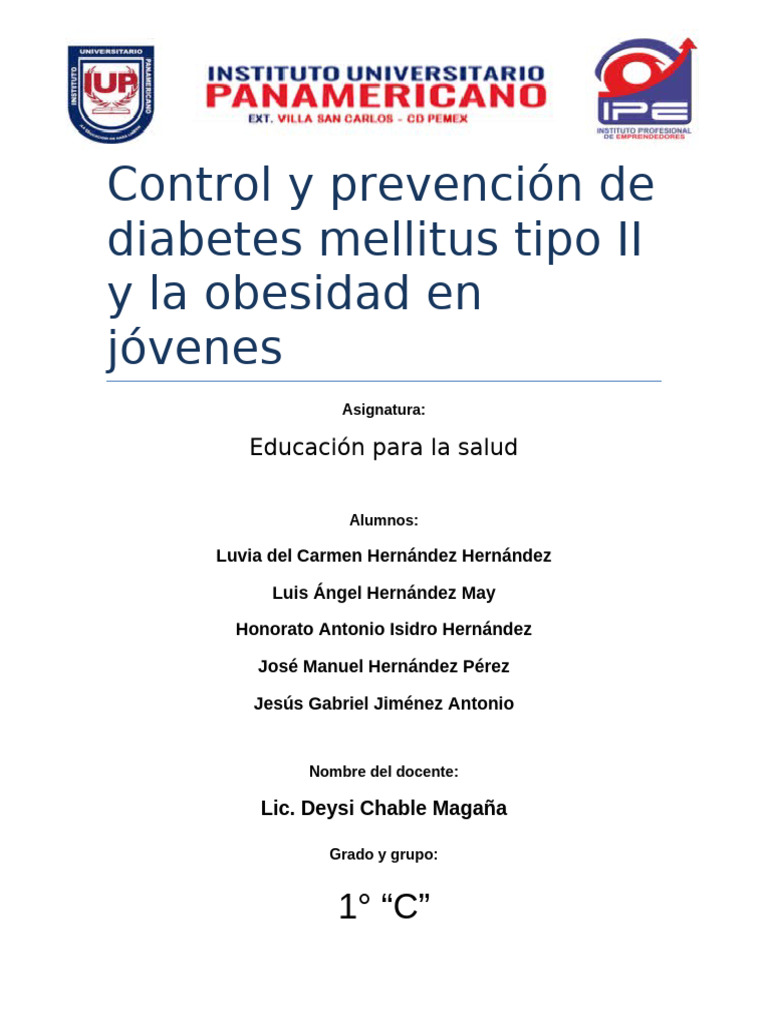 Programa Educativo Iup-2 | PDF | Obesidad | Diabetes