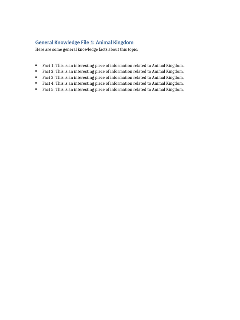 General Knowledge 1 | PDF