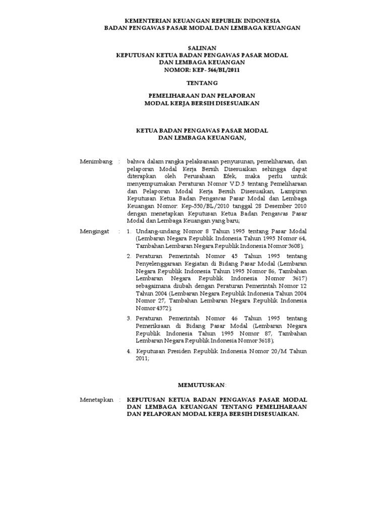 Peraturan MKBD VD5 | PDF