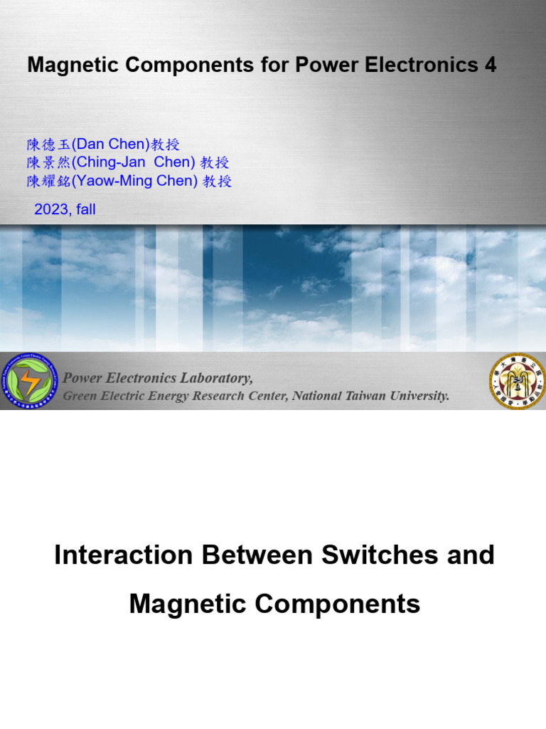 PE 09 Magnetic Components 4 | PDF | Power Electronics | Electronics