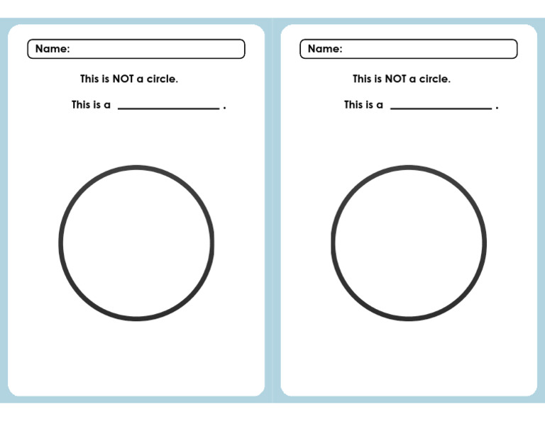 This Is Not A Circle, This Is A | PDF